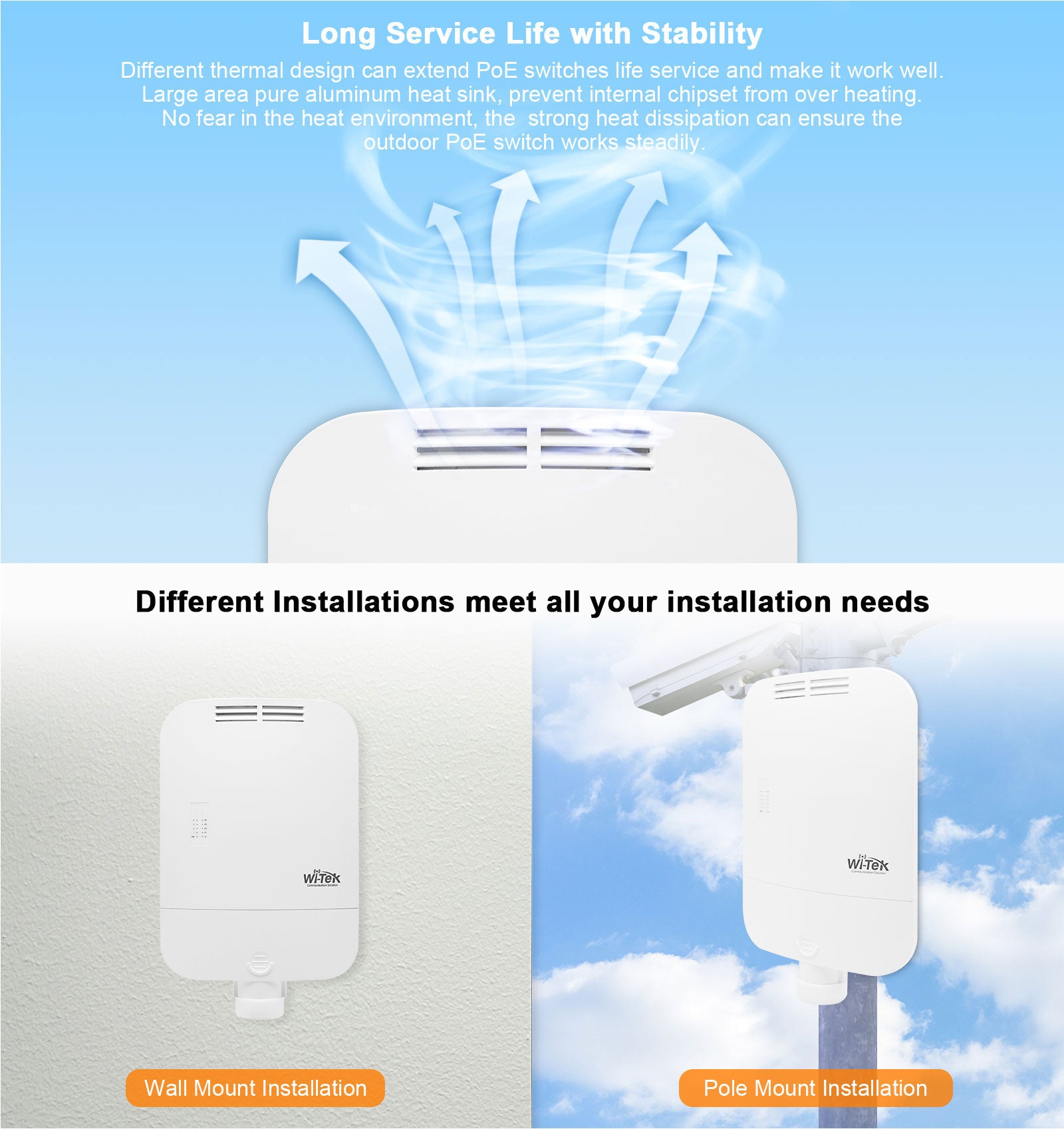 Outdoor Network Switch | 8 Ports | Gigabit | PoE – WeSupplySecurity